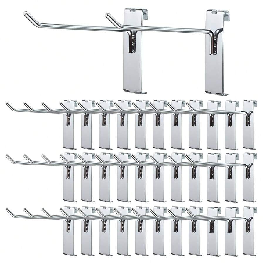 35 Pack Gridwall Hooks - 6 Inch Gridwall Hook For Gridwall Panel,Metal ...
