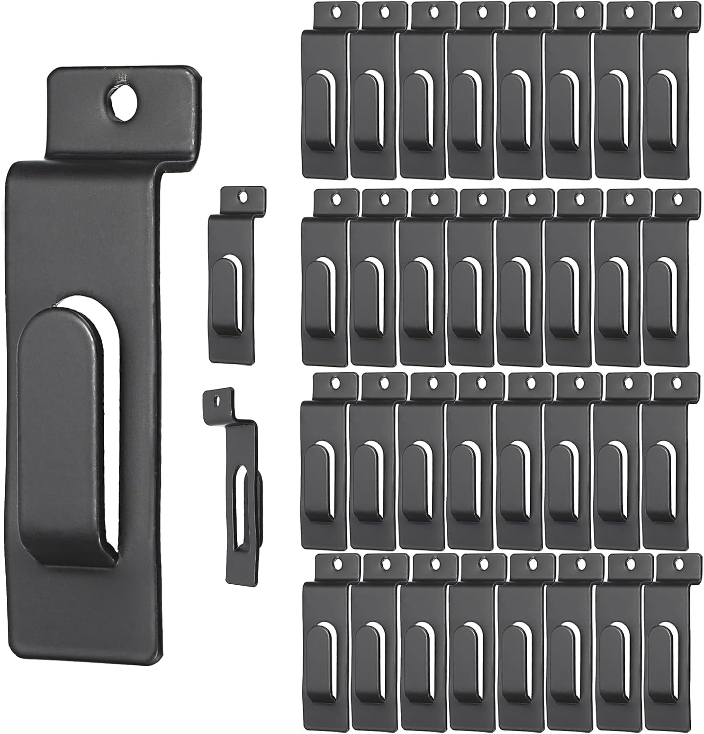 35 Pack Slatwall Hooks - Metal Slatwall Hanging Hooks,Sturdy Slat Wall ...
