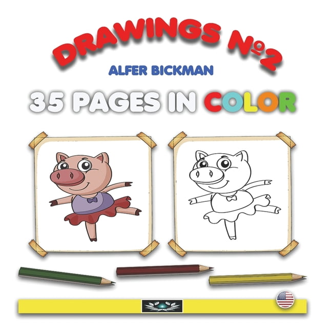 35 Pages in Color Drawings N° 2: 35 Pages in Color, Book 2, (Paperback ...