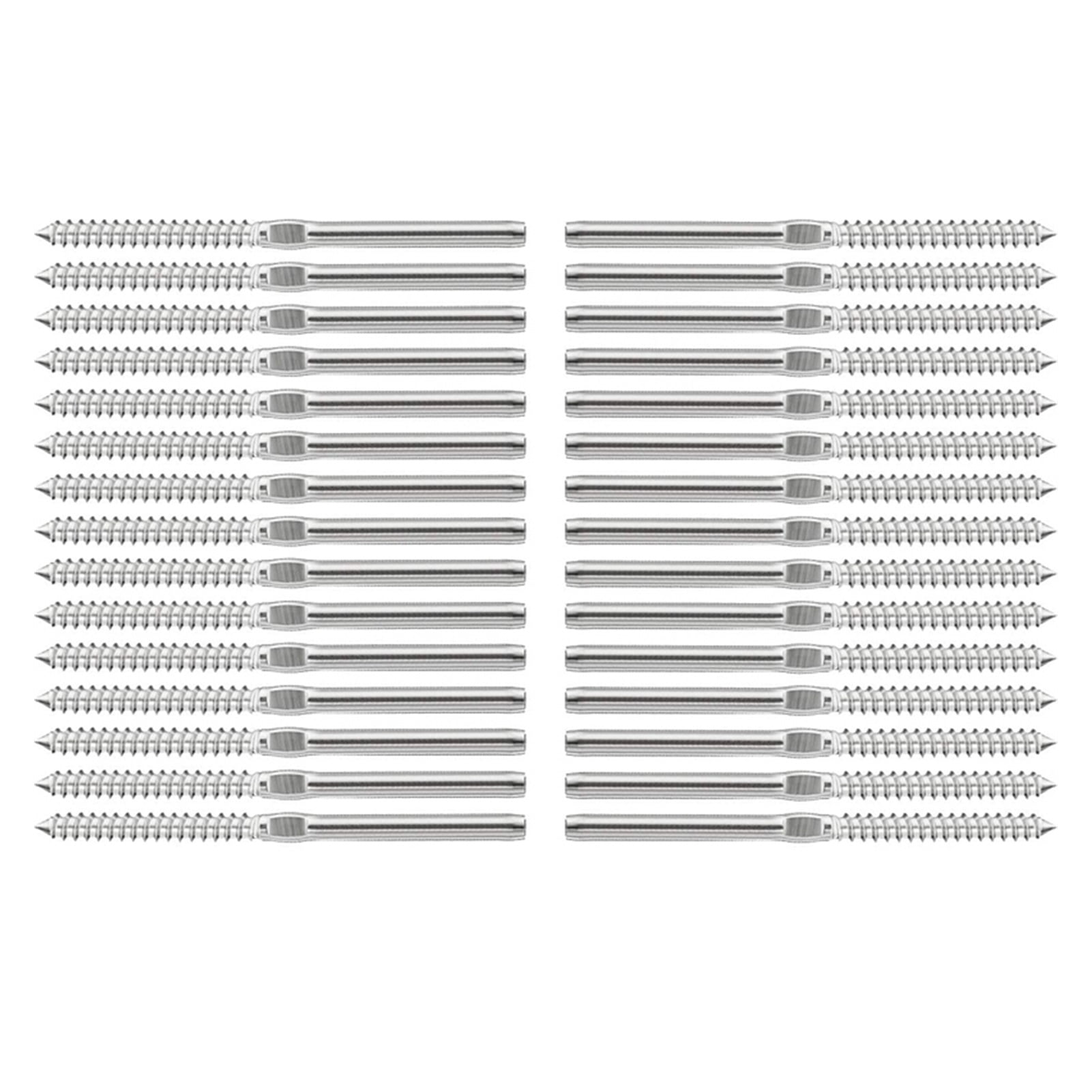 35 Pairs Swage Lag Screws Left & Right, for 1/8 Inch Cable Railing DIY ...