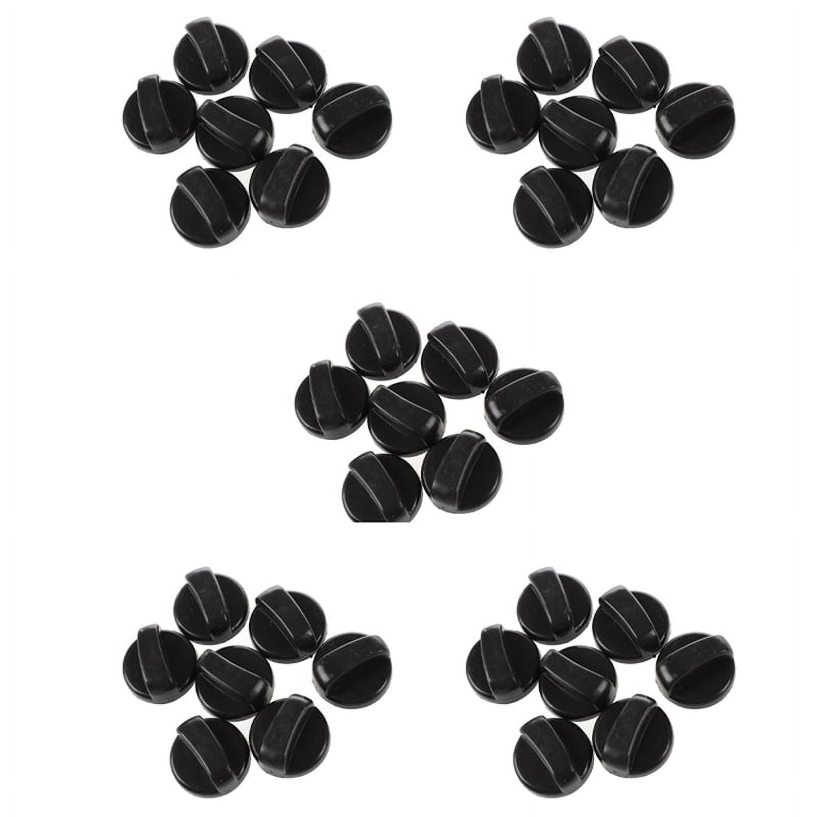 35 Pcs. 8mm Hole Black Gas Stove Cooker Rotary Switch Knobs for the ...