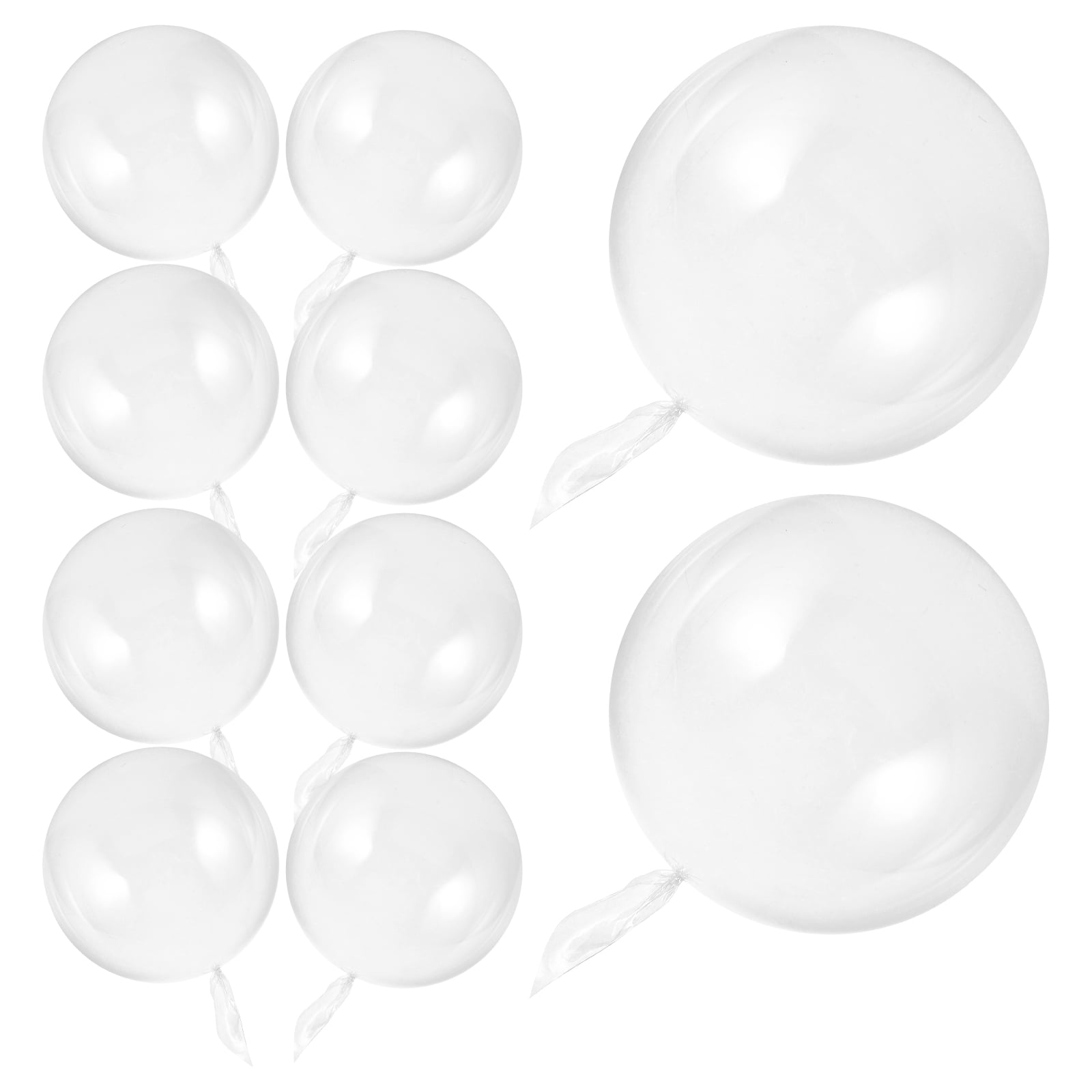 35 Pcs Clear Balloons for Stuffing Bobo Baby Bride Transparent ...