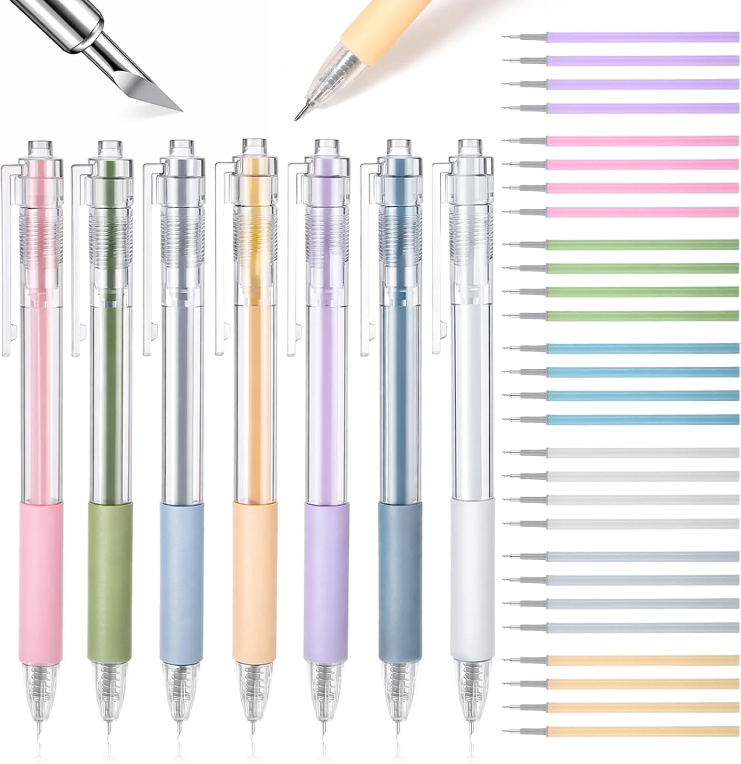 35 Pcs Knife Pen Craft Cutting Tools Cutter Utility Paper Knifes Fine ...