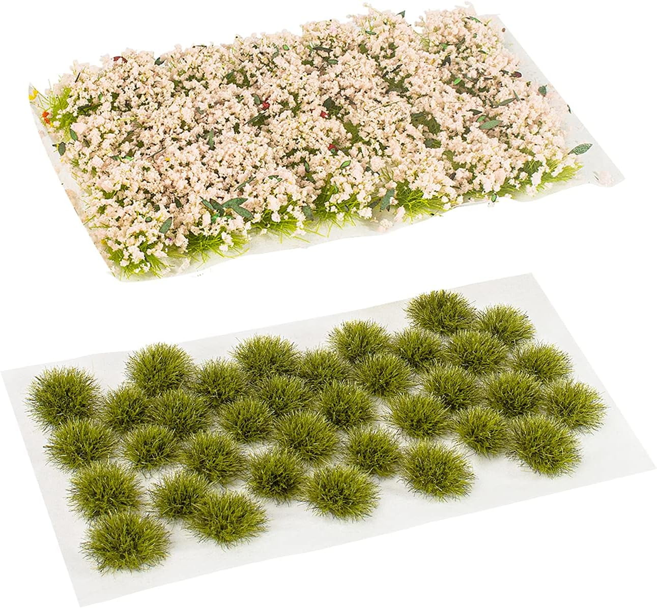 35 Pcs Static Grass Tuft Model Grass Tufts Railway Artificial Grass and ...