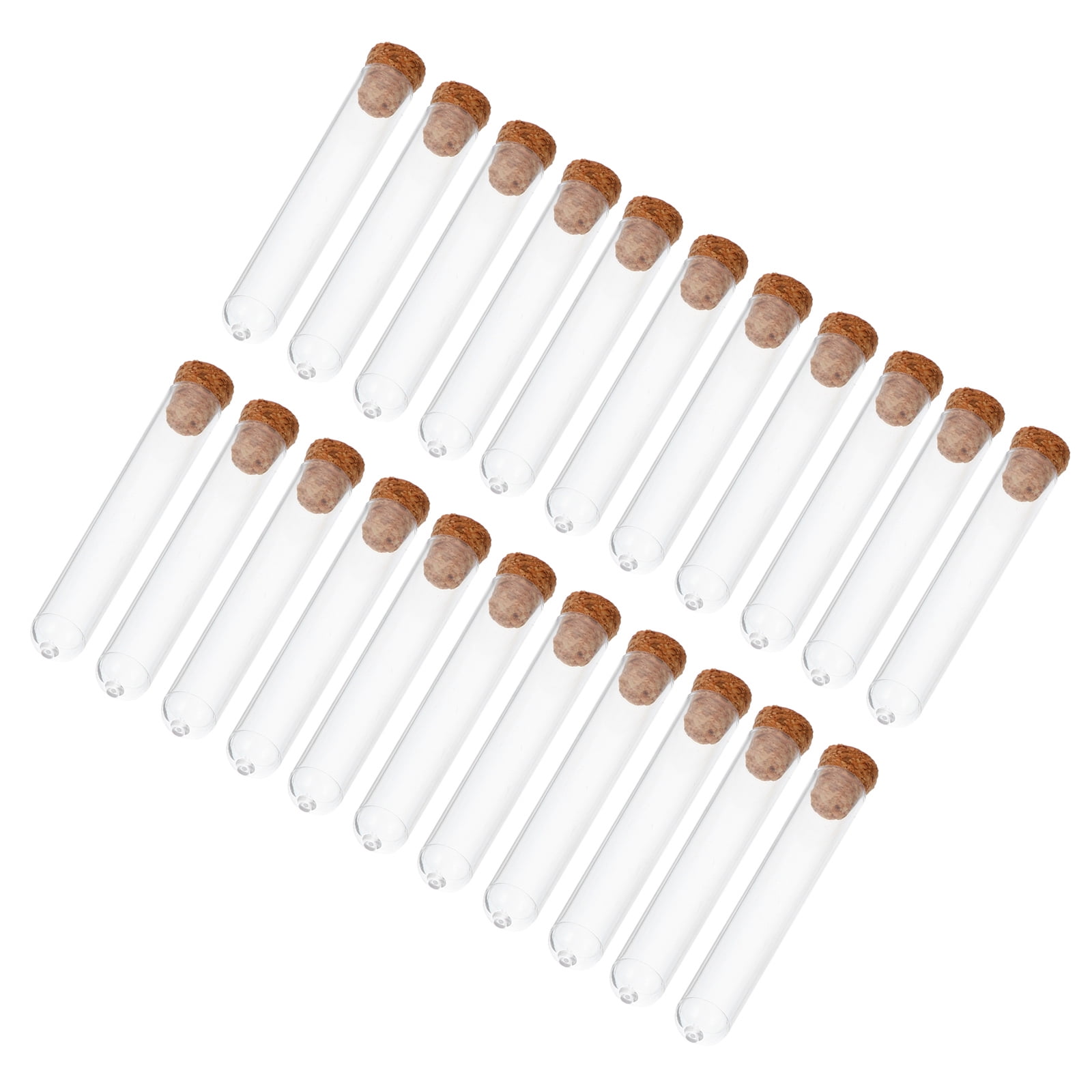 35 Pcs Wooden Plug Test Tube Tubes for Plants with Cork Stoppers Rack ...