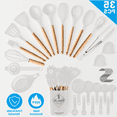 35-Piece Kitchen Utensil Set, Silicone Heat Resistant Cooking Tools ...