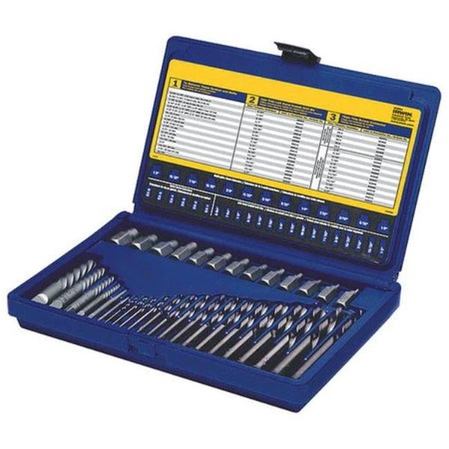 35-Piece Screw Extractor/drill Bit Set; Sae - Walmart.com