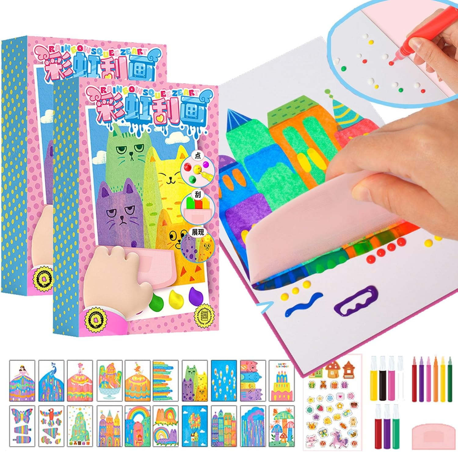 35 Pieces Abstract Dot Painting Art Kit, Abstract Art Painting Kit ...