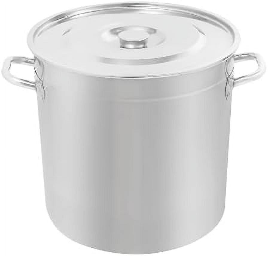 35 Quart Large Stock Pot with Lid, 304 Stainless Steel Cooking Pot ...