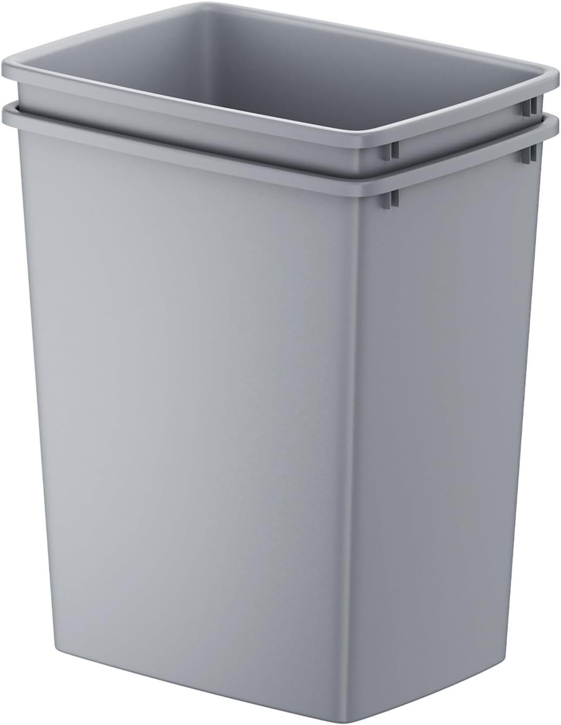 35 Quart Plastic Trash Can, Under Canbinet Waste Bin, 9-Gallons Slim ...