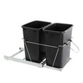 35 Quart Sliding Pull Out Trash Can Double Waste Container Recycling ...