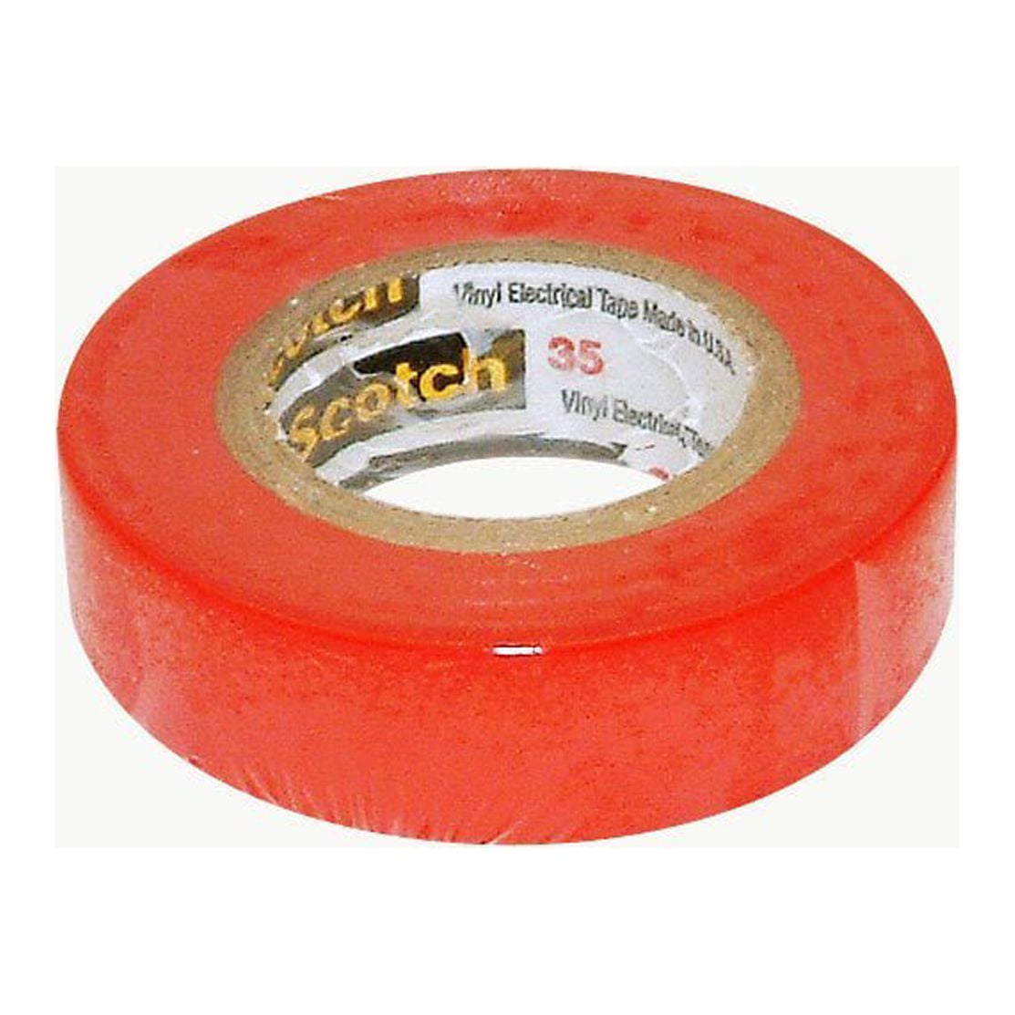 35-Red-1/2x20FT - Vinyl Color Coding Tape - Red - 1/2in x 20ft - (Pack ...