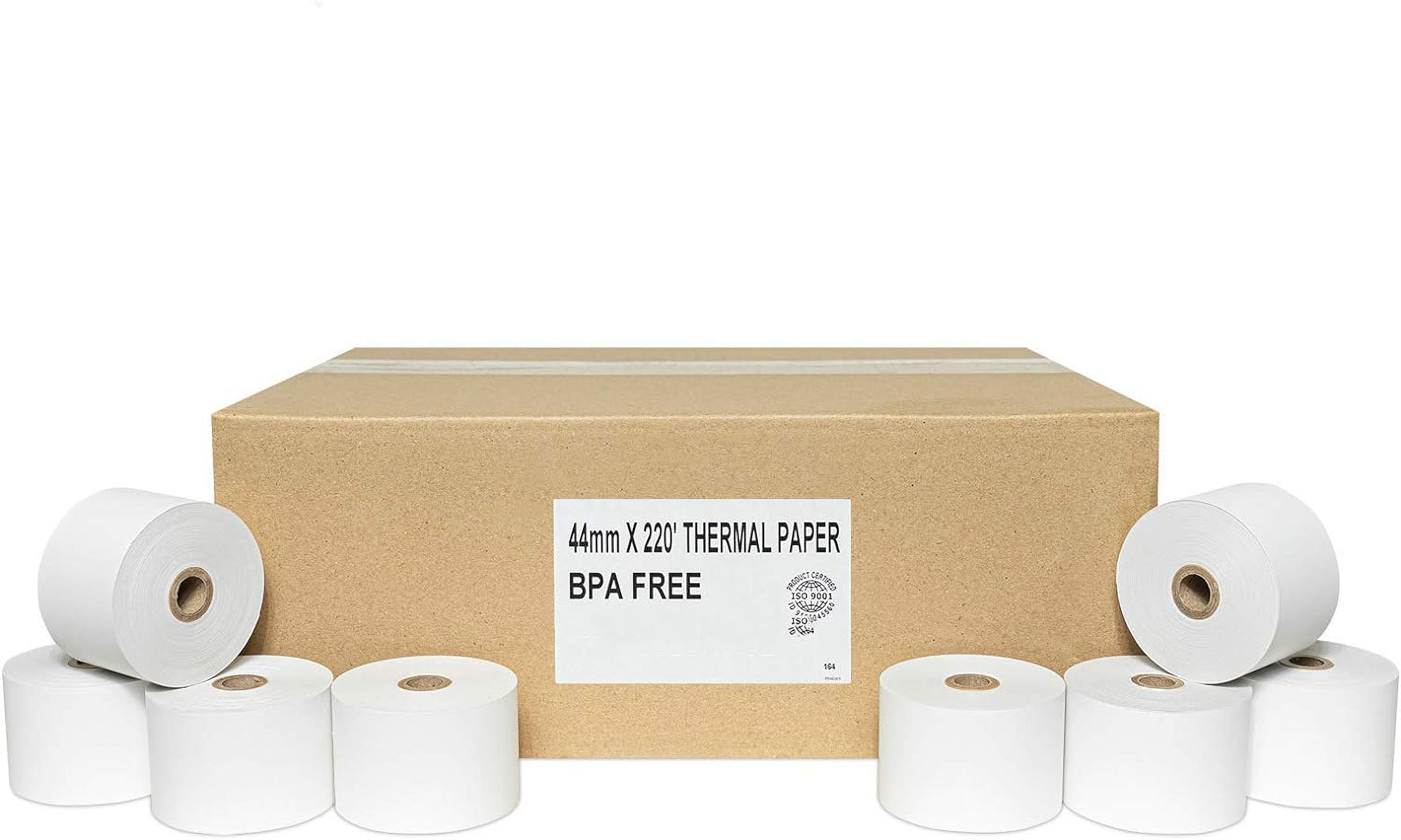 35 Rolls of 44mm x 220' Thermal Paper for XE-A42S, ER-A450T, XE-A41S, XE-A401, XE-A42S, XE-A406 ...
