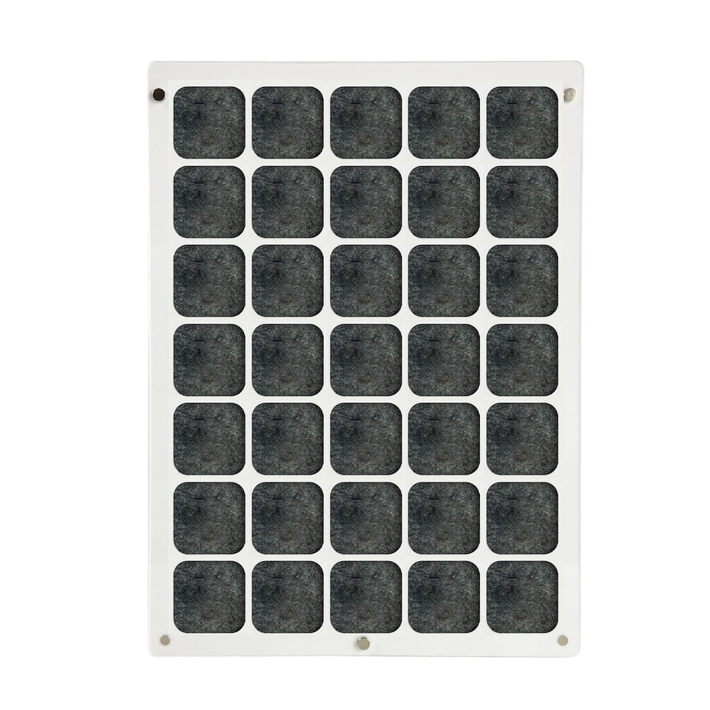 35 Slot Pin Display Panel Dustproof Protective Cover for Badge ...