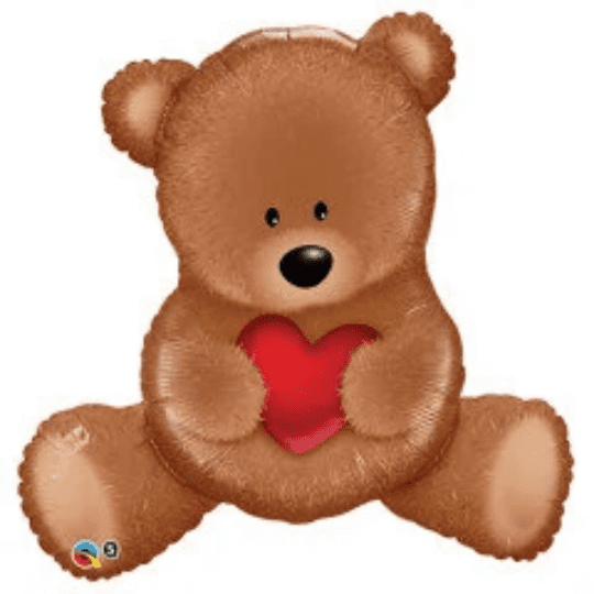 35" TEDDY BEAR LOVE Balloon • Large Shape Foil Mylar Balloon • Party ...