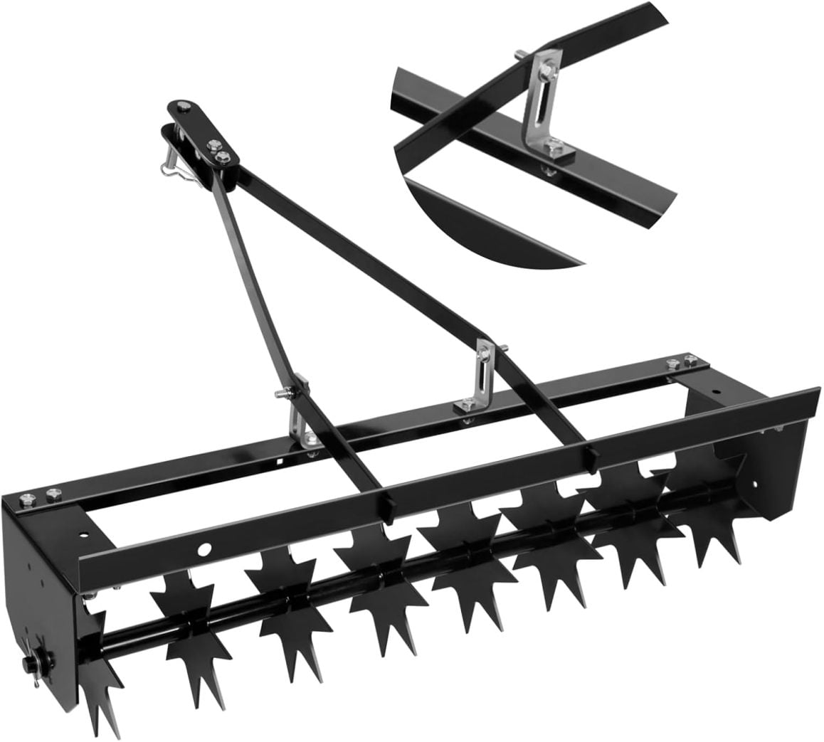 35" Tow Behind Aerator, 350lbs Capacity, 2.5-Inch Plug Depth, All ...