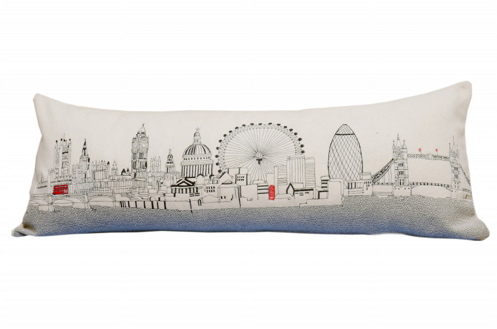 35" White London Daylight Skyline Lumbar Decorative Pillow - Walmart.com