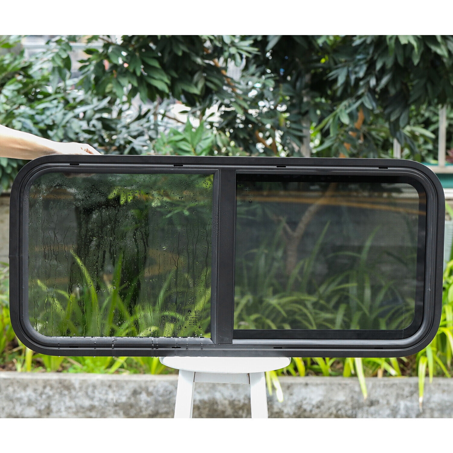 35" Width x 15.7" Height Horizontal Slider RV Window Cargo Trailer W ...