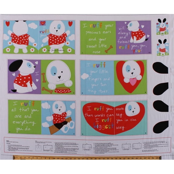 35" X 44" Panel Soft Book Dog Dogs Puppies Puppy Pets Animals Kids ...