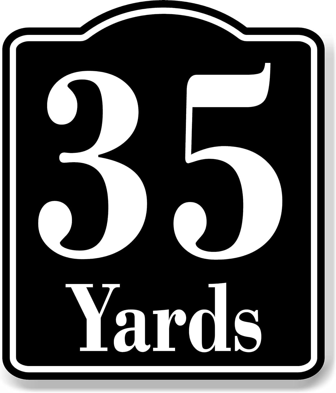 35 Yards Distance Marker Running Race 5k Marathon BLACK Aluminum ...
