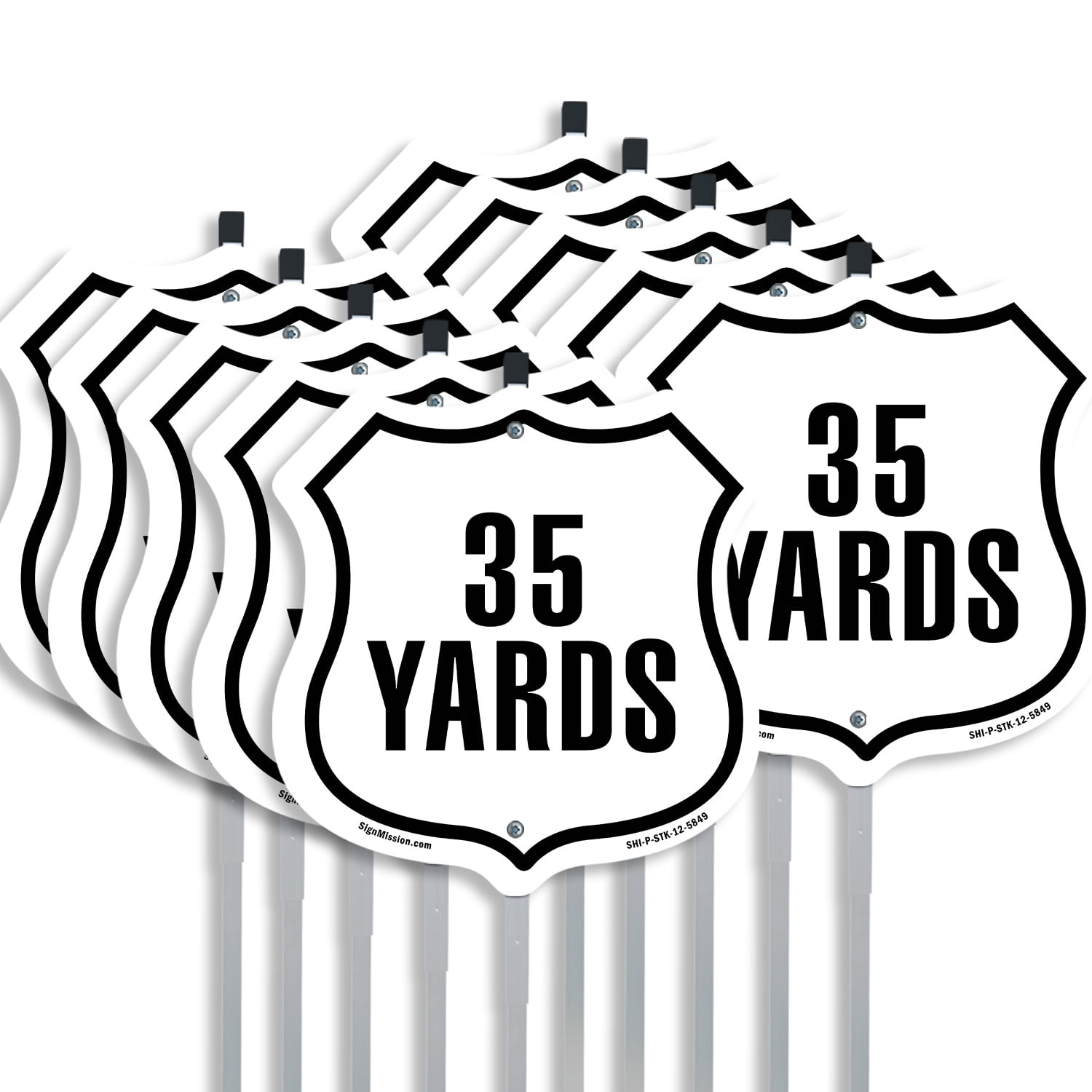 35 Yards Golf Course Running Race 5k Marathon Distance Marker (10 Pack ...