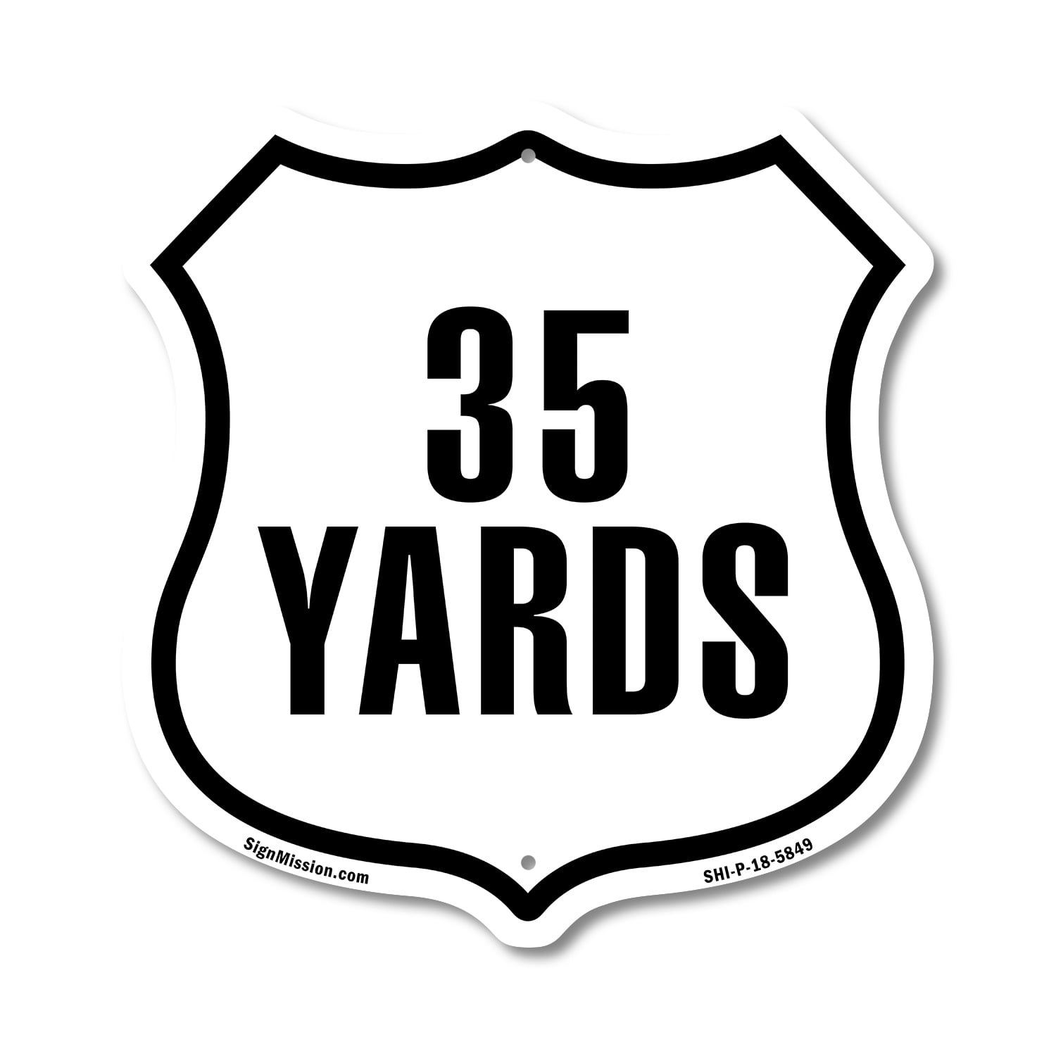 35 Yards Golf Course Running Race 5k Marathon Distance Marker 12 inch X ...