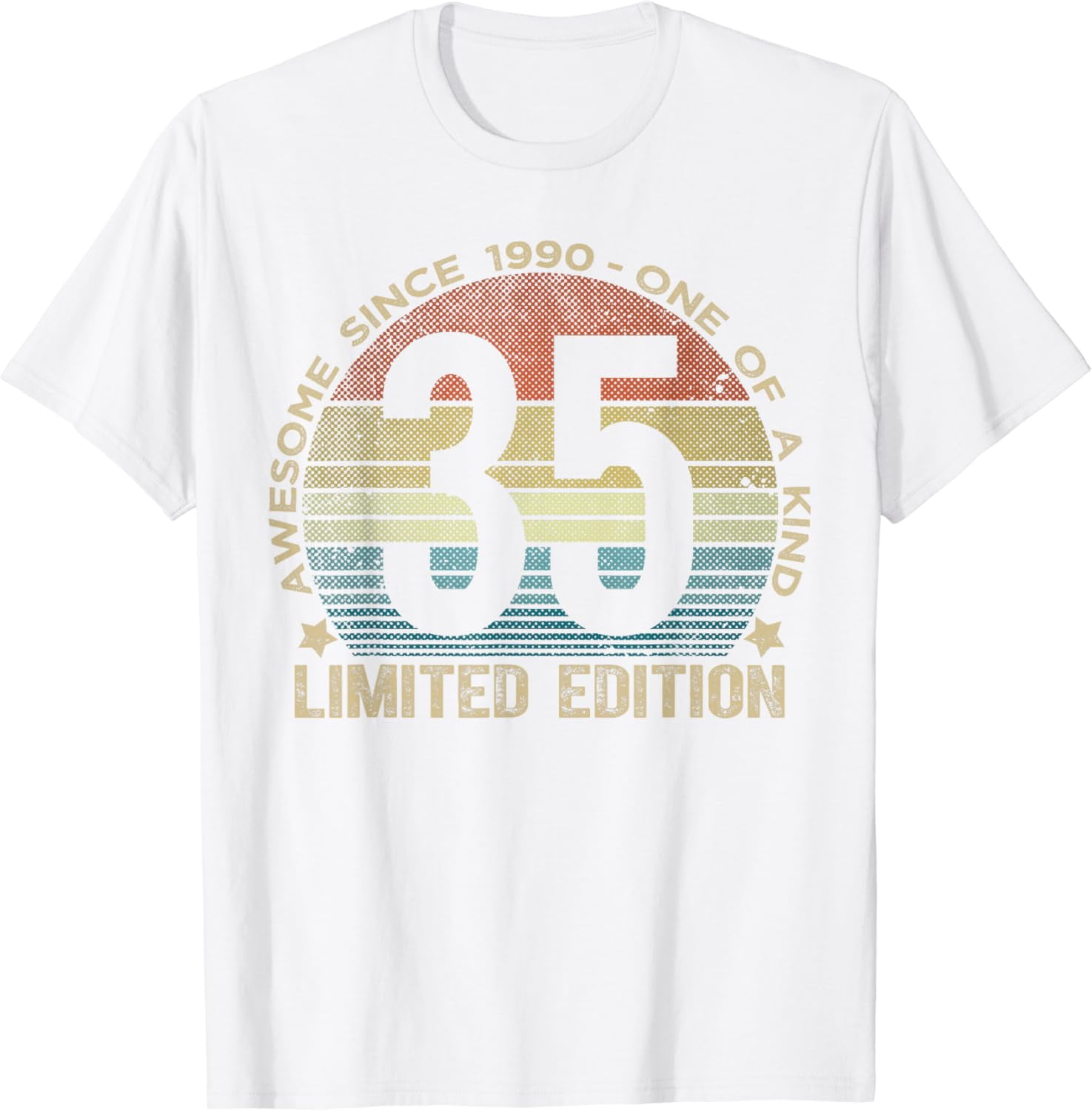 35 Year Old Gifts Vintage 1990 Limited Edition 35th Birthday T-Shirt ...