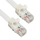35 ft. Cat6a 600 MHz UTP Snagless Ethernet Network Patch Cable, White ...