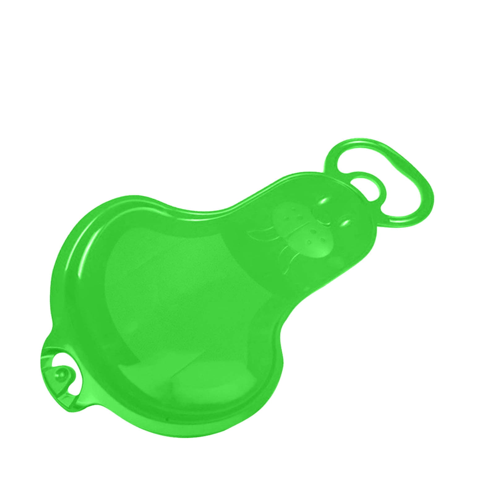 35 in Plastic Snow Sled for Kids Adults Toboggan Winter Snow Sled with ...