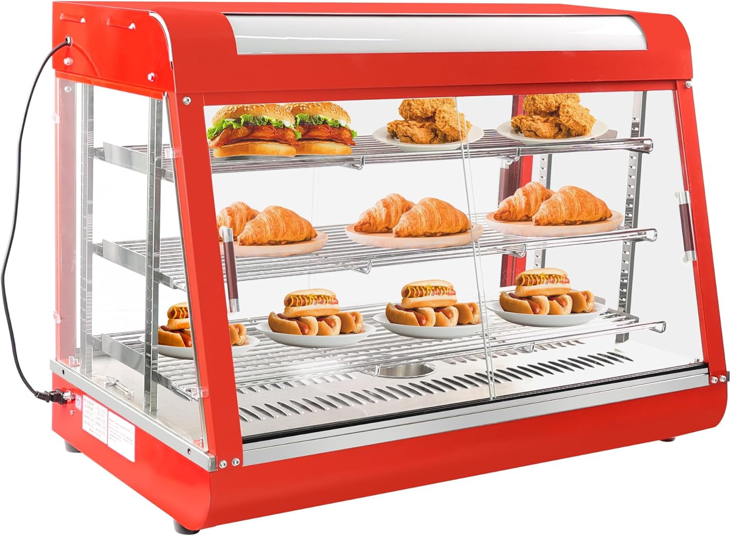 35 inch Food Display Warmer,3-Tier Countertop Food Warmer Display ...