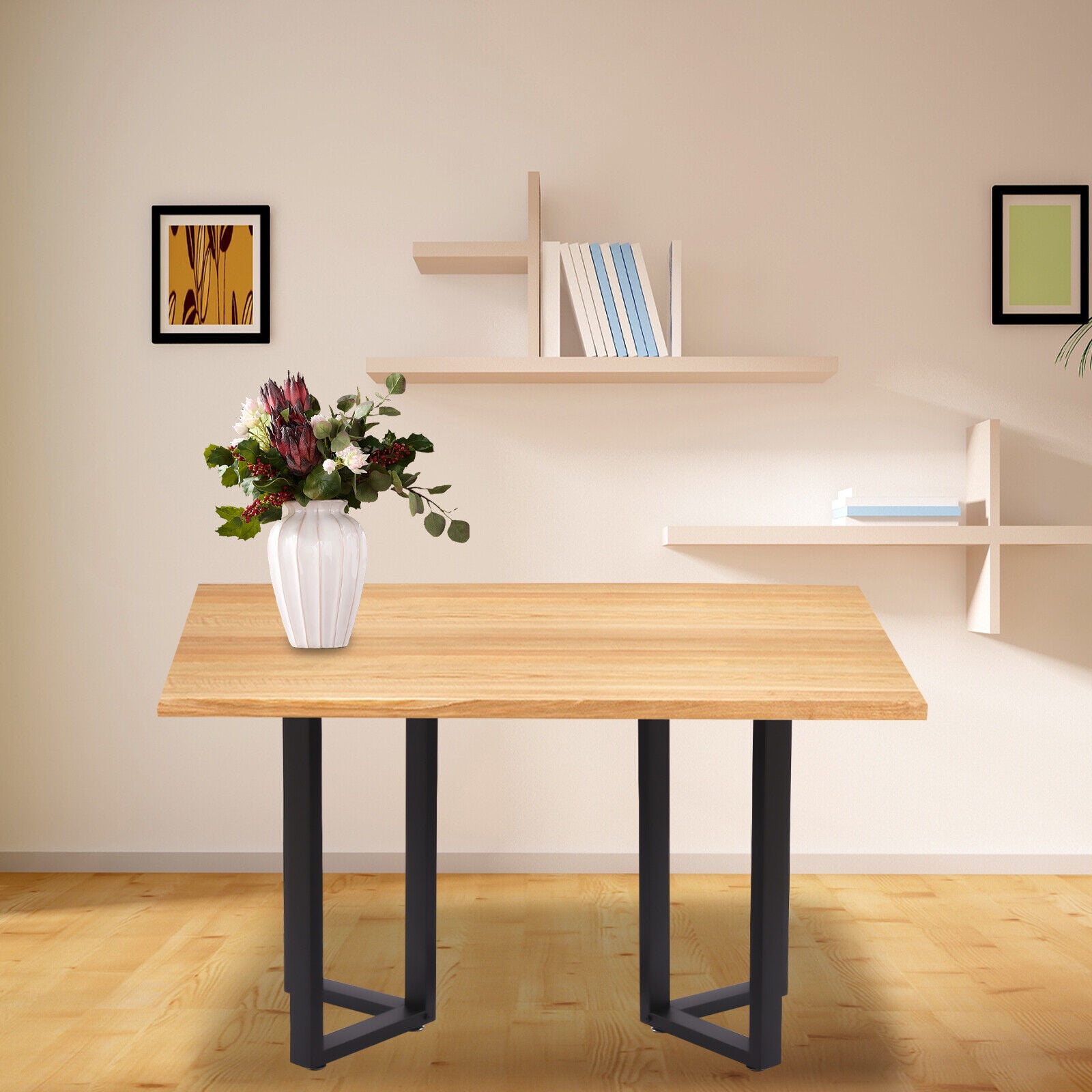 35 inch Industrial Table Leg Metal V-Shape Frame Leg 2pcs for Coffee ...