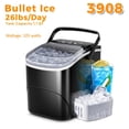 35 lb Nugget Ice Maker Machine, Stainless Steel Countertop Portable Ice ...