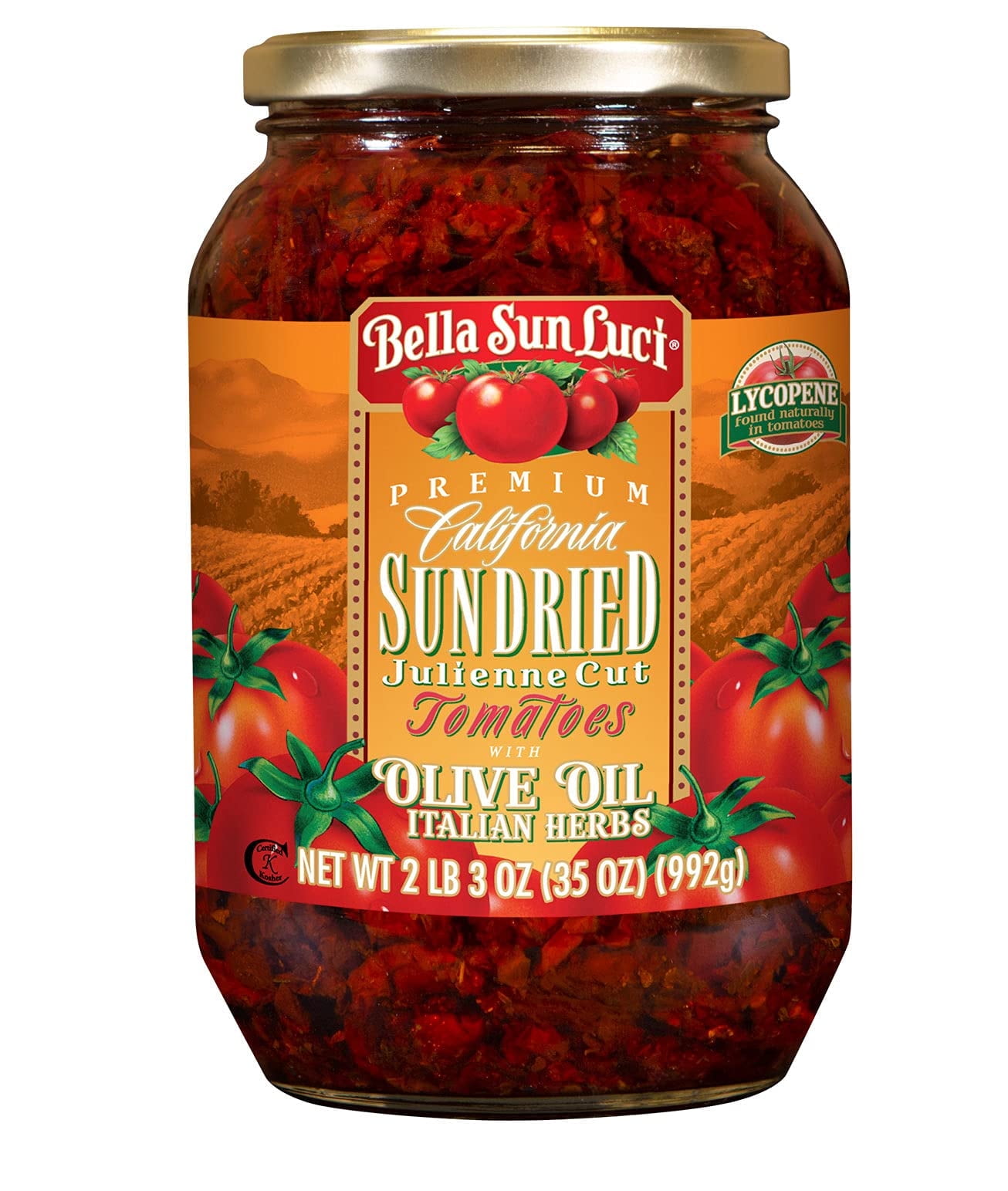 Bella Sun Luci Sun Dried Tomatoes, Julienne Cut, 35 oz, in Olive Oil ...