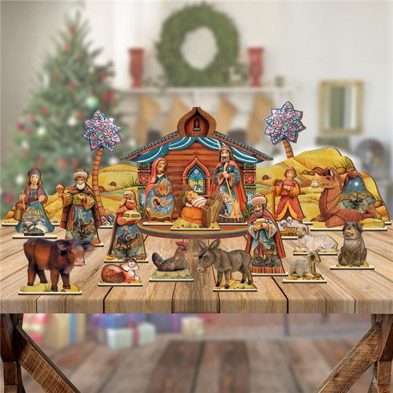 35 x 11 in. Nativity Village Decorative Decor - Set of 21 - Walmart.com