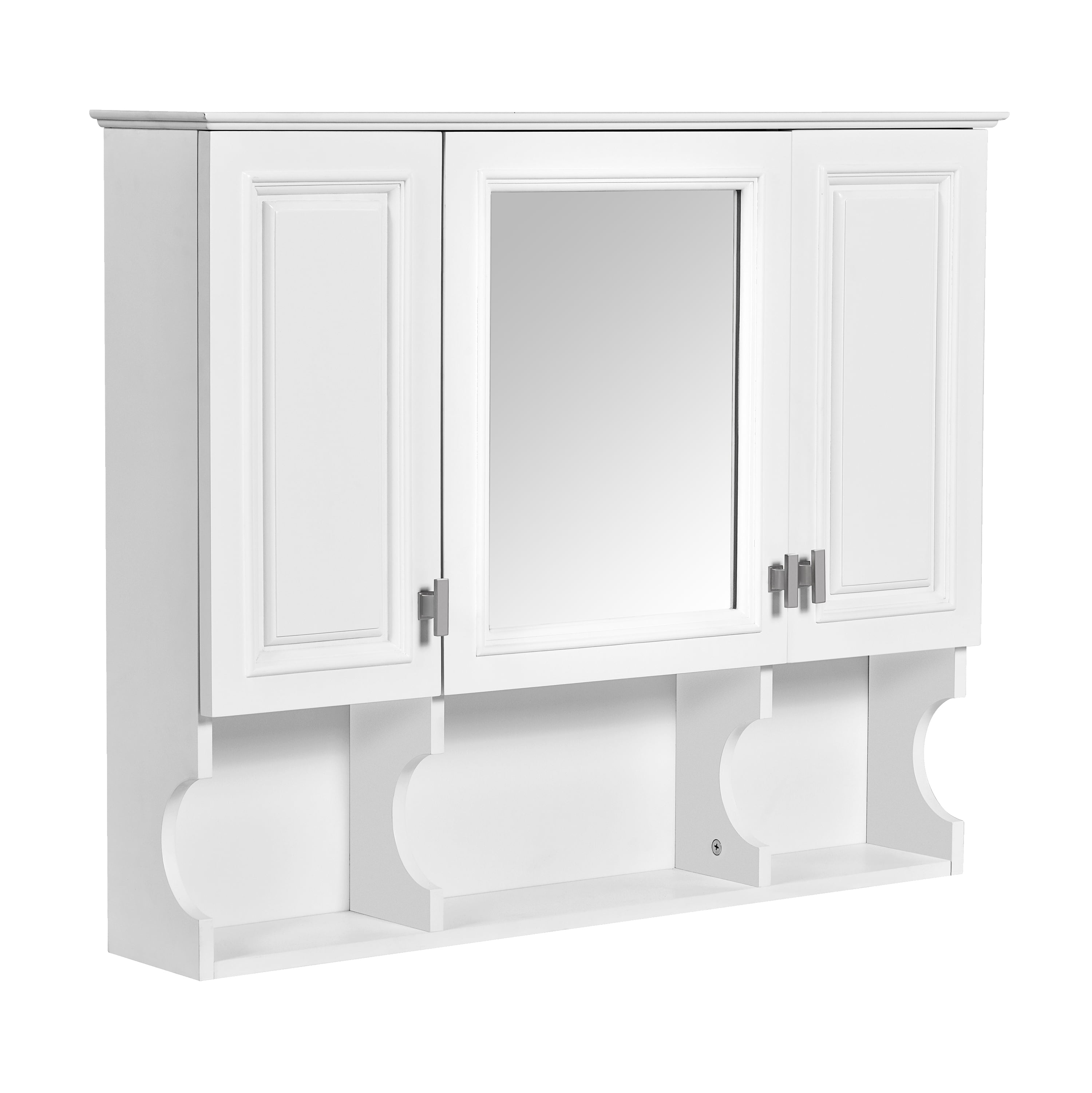 35 x 28 Inch Modern Wall-Mounted Bathroom Medicine Cabinet with Mirror ...