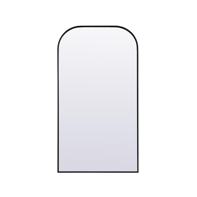35 x 66 in. Metal Frame Arch Full Length Mirror, Black - Walmart.com