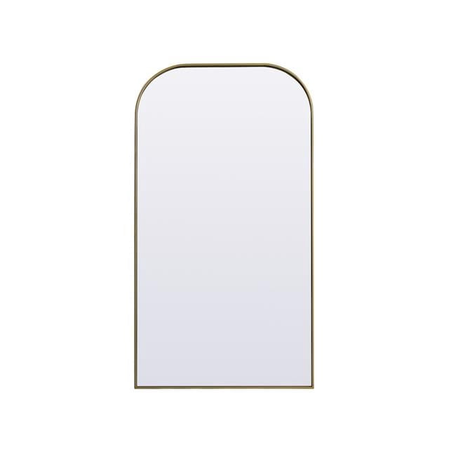 35 x 66 in. Metal Frame Arch Full Length Mirror, Brass - Walmart.com