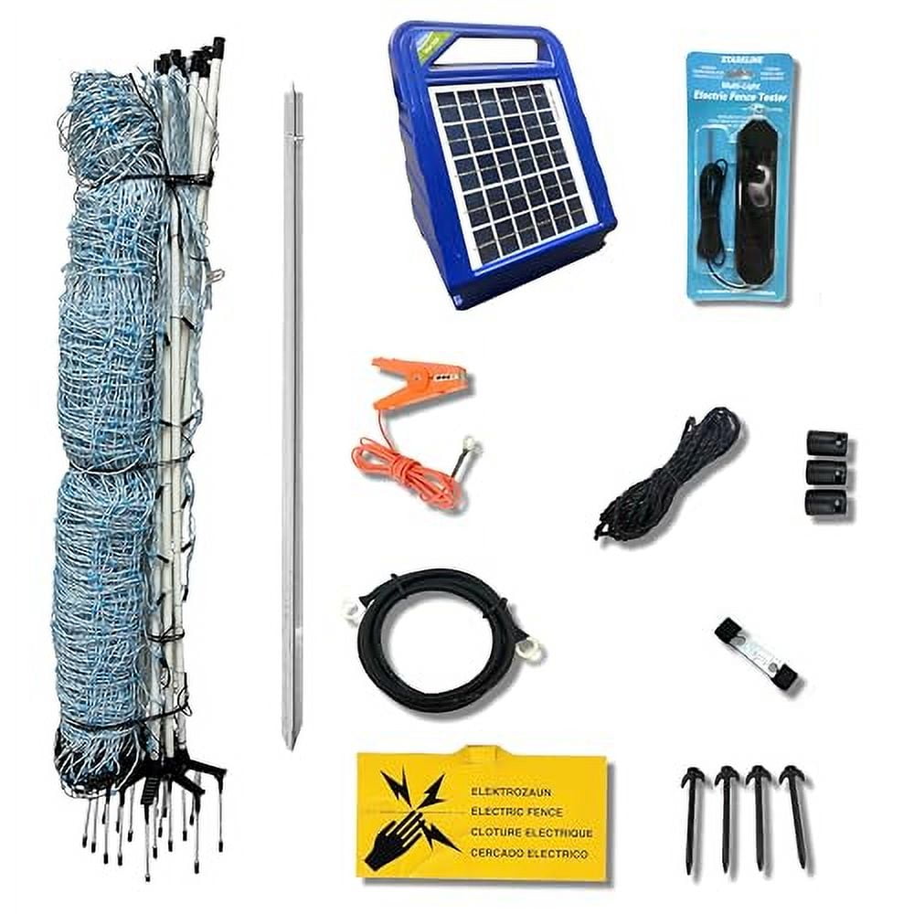 35"x164' Electric Netting All-in-One Solar Kit for Goats, Sheep ...