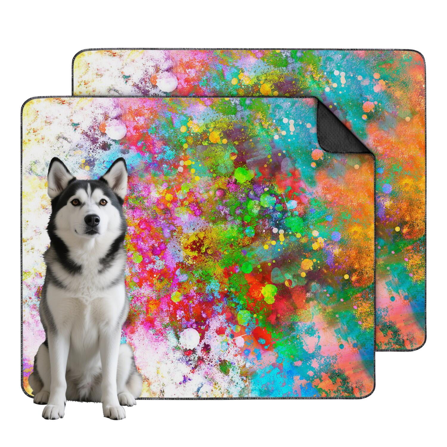 35"x41" Leopard Print House Training Pads, Washable and Reusable Dog ...