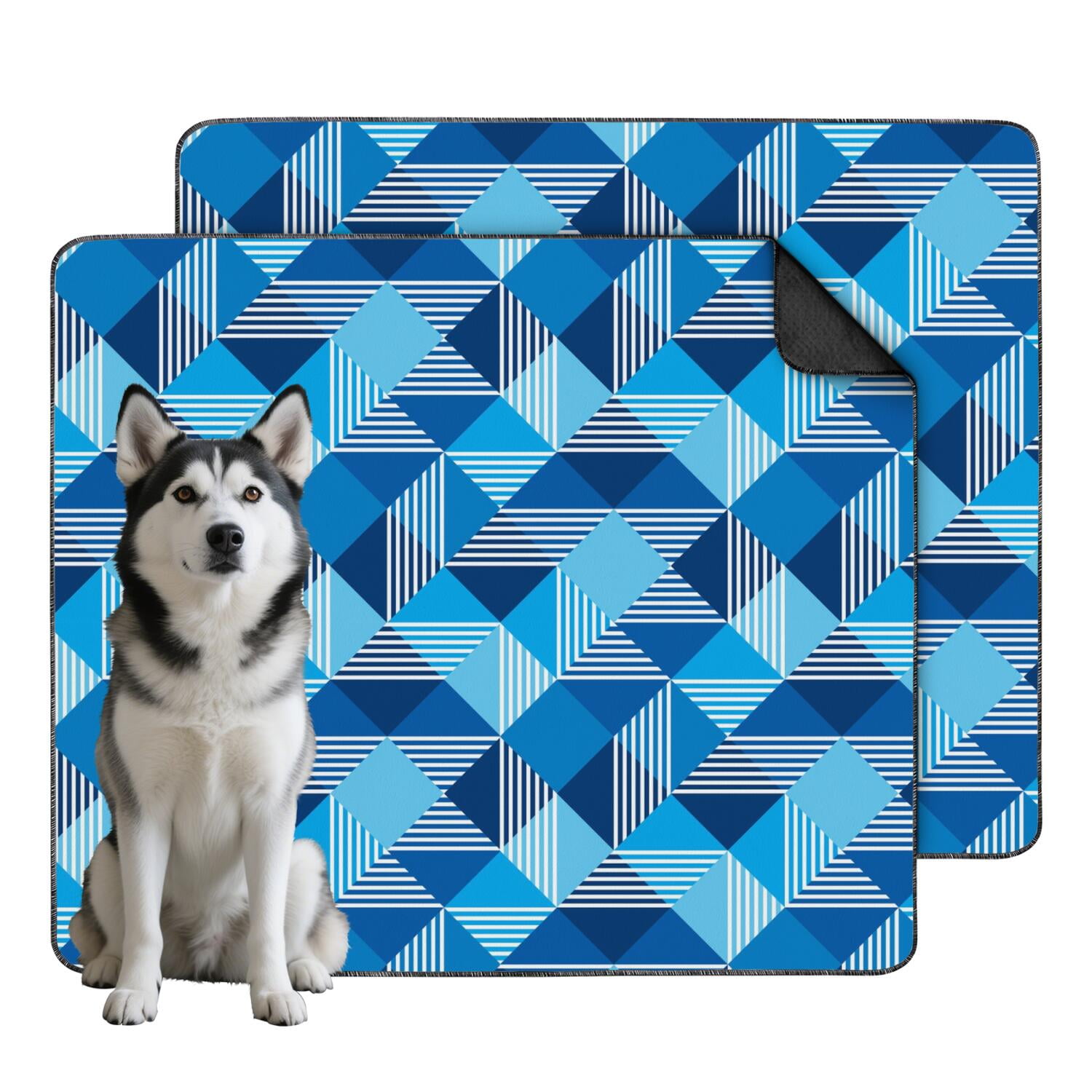 35"x41" Non-Slip Puppy Pee Pad Washable, Leopard Print Reusable Potty ...