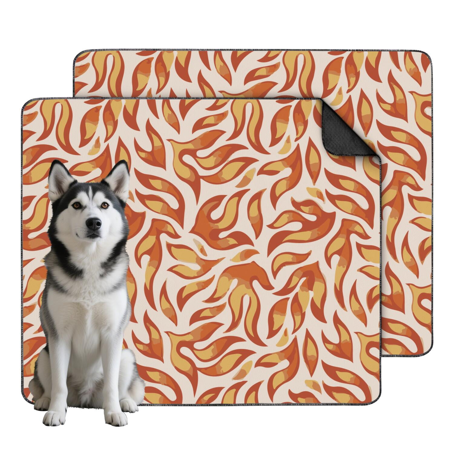 35"x41" Ultimate Washable Pee Pads for Dogs, Leopard & Geometric Print ...