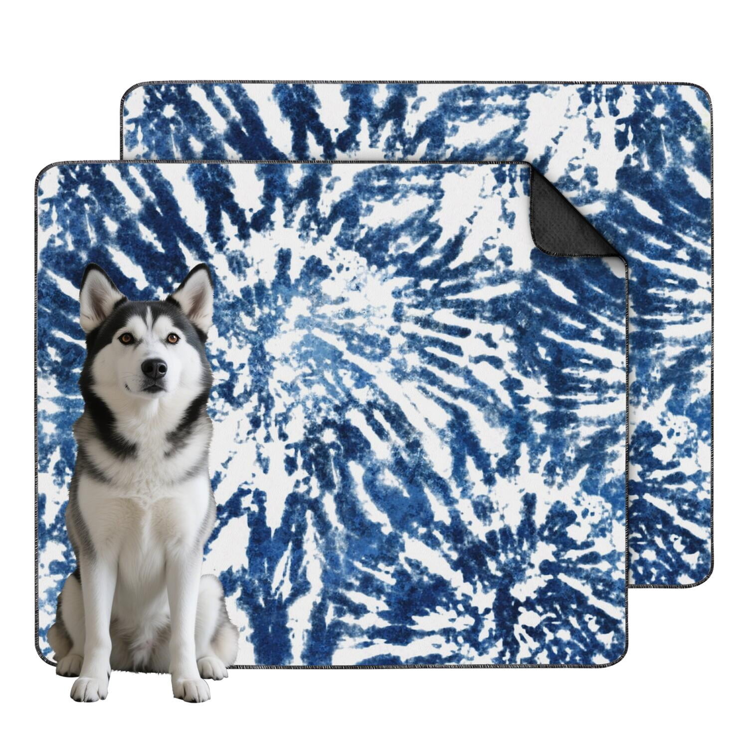 35"x41" Washable Pee Pads for House Training, Geometric Print Reusable ...