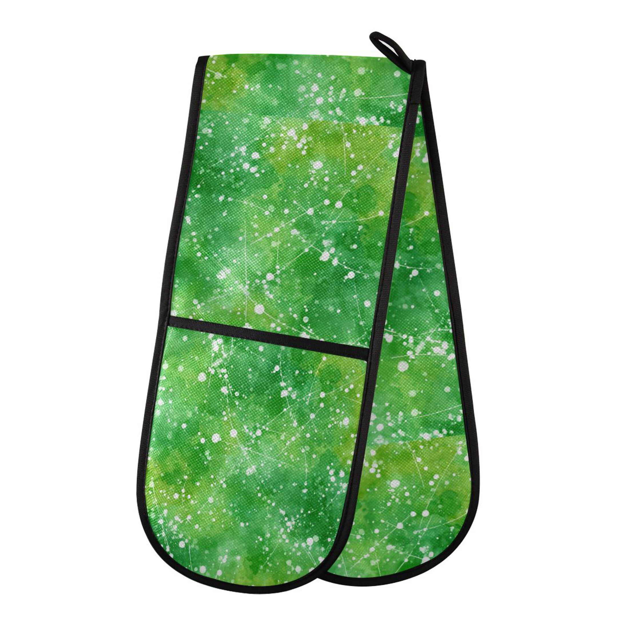 35" x7" Double Oven Mitt Heat Resistant Oven Gloves Withstands Up to ...