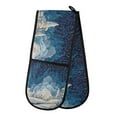 35" x7" Double Oven Mitt Heat Resistant Oven Gloves Withstands Up to ...