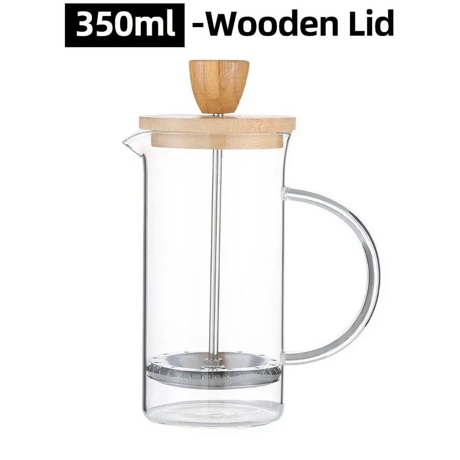 350-1000ml French Press Coffee Pot Stainless Steel Glass Coffee Maker ...