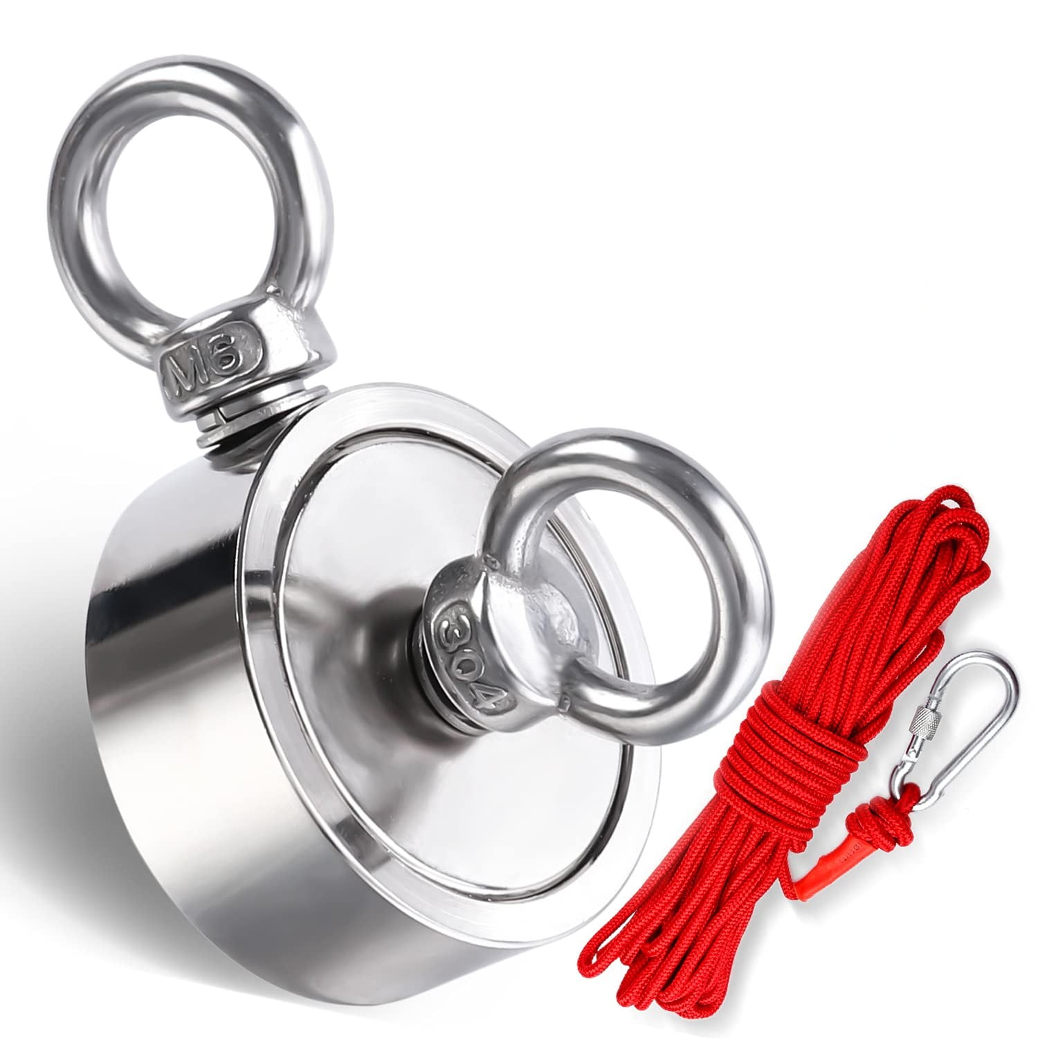 Walmart Powerful Magnetic 350-1300LBS Single Ring Fishing Magnet Kit ...