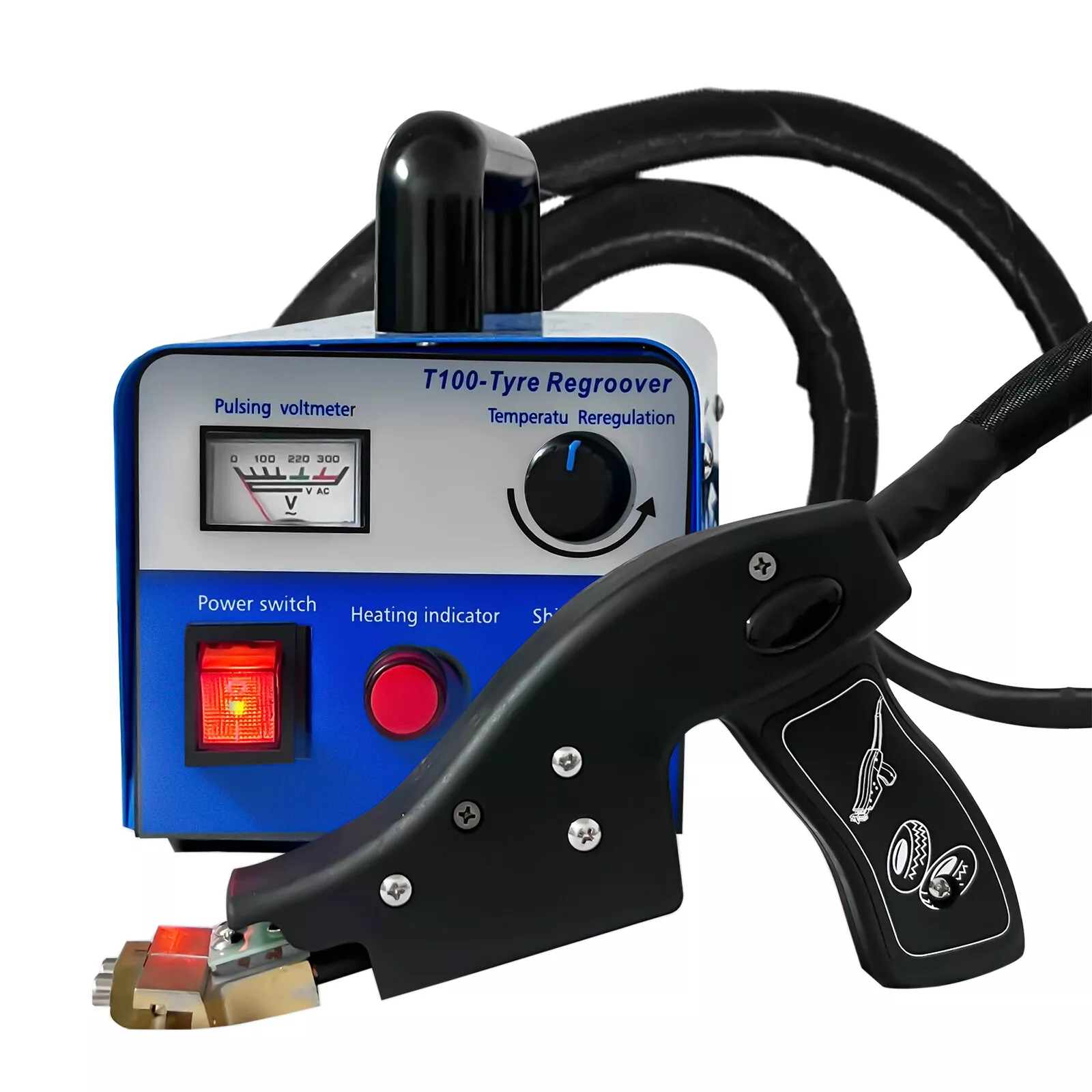 350-400W Tire Grooving Tool Rubber Tire Groover With 20pcs Blades 2-10 ...