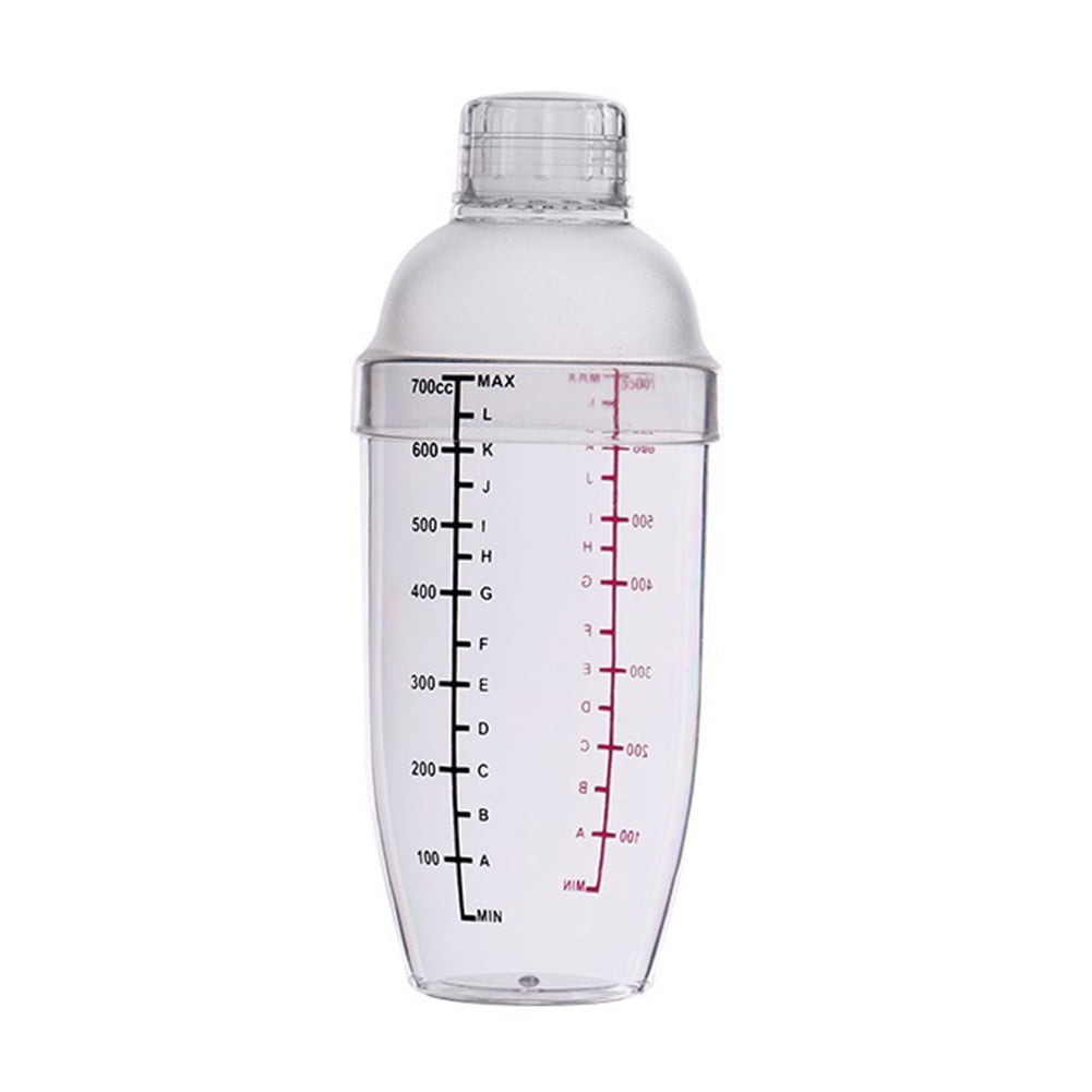 350/500/700/1000ml Transparent Cocktail Shaker with Dual Scale in Grams ...