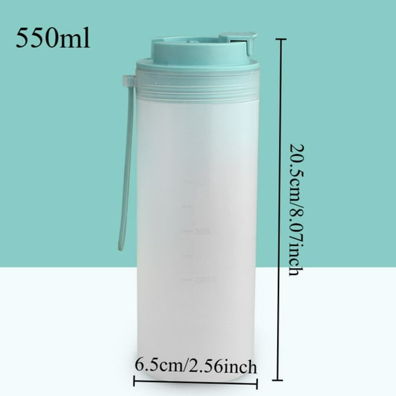 350/550ML Heat-resistant Plastic Water Cup Tumbler with Lid & Rope ...
