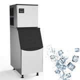 350 Lbs/ 24H Commercial Ice Maker Split Ice Cube Machine Cafe, Free ...
